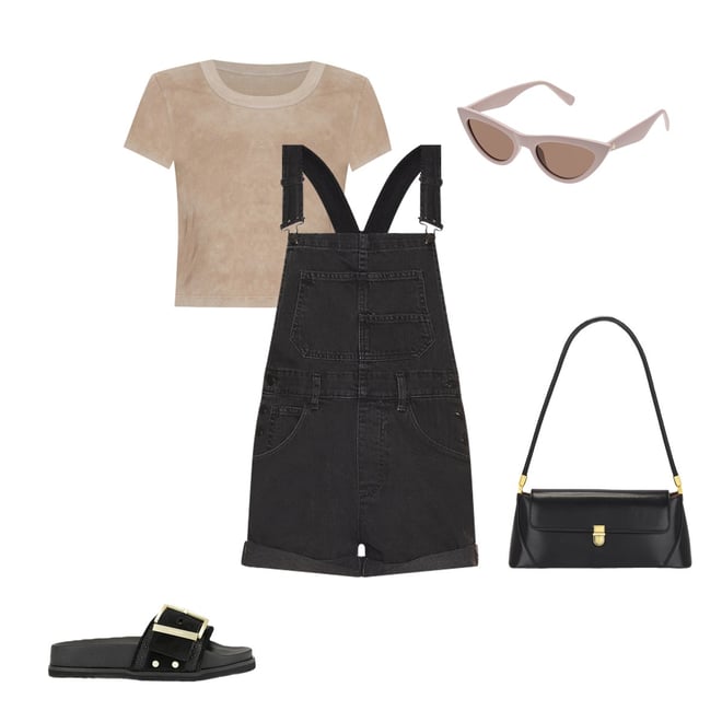 (取寄) フリーピープル レディース ウィー ザ フリー ジギー ショートール Free People women We The Free Ziggy Shortall Black Free People WE THE FREE ZIGGY オールインワン - Black | REVOLVE