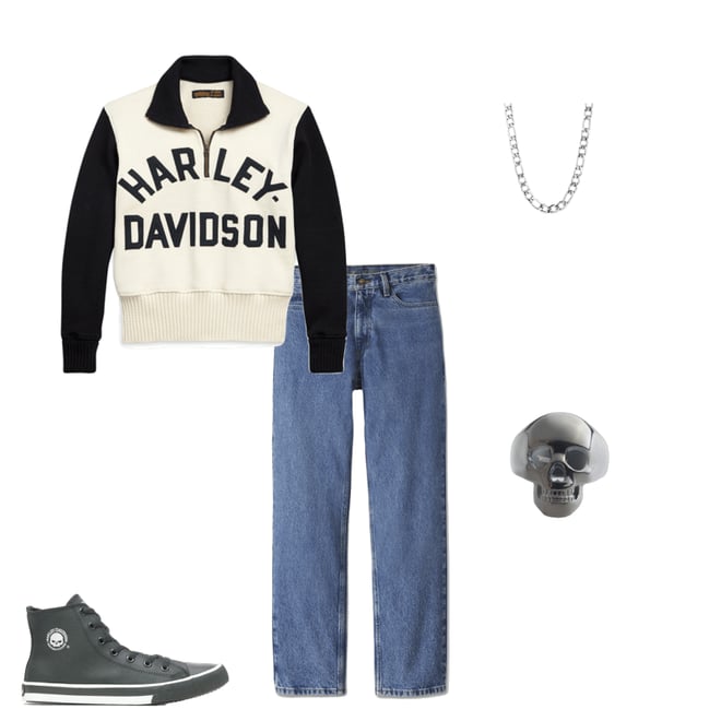 Men's CM Arch Race Font Sweater | Harley-Davidson USA Men's CM Arch Race Font Sweater | Harley-Davidson USA