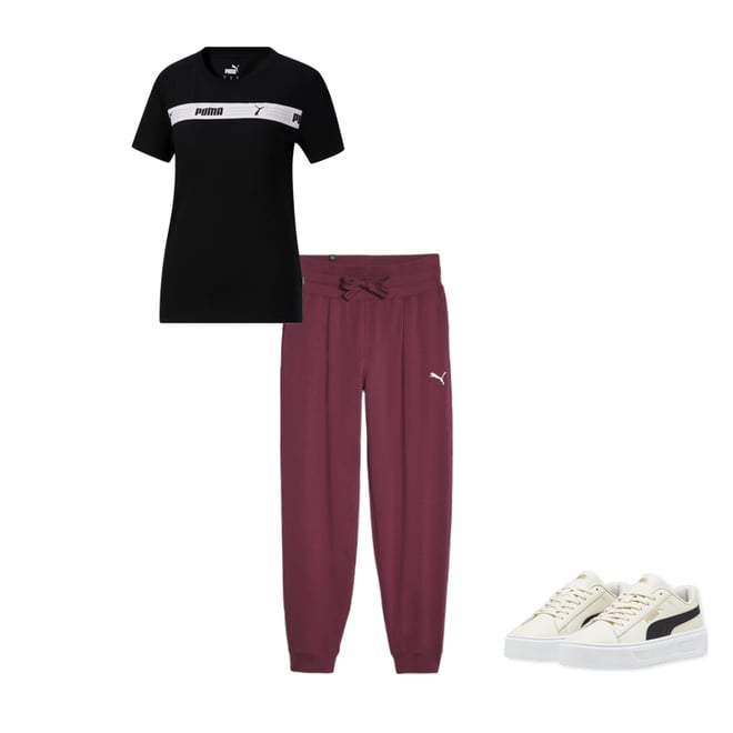 PUMA Line Up Script Women's Tee | PUMA