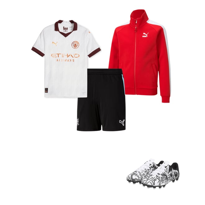 Manchester City 23/24 Big Kids' Away Jersey | PUMA