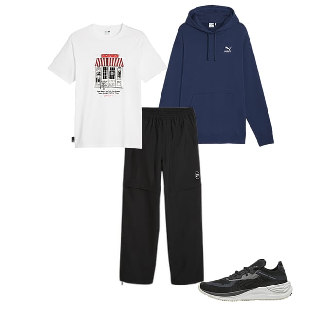 DOWNTOWN Men's Double Knee Pants | PUMA