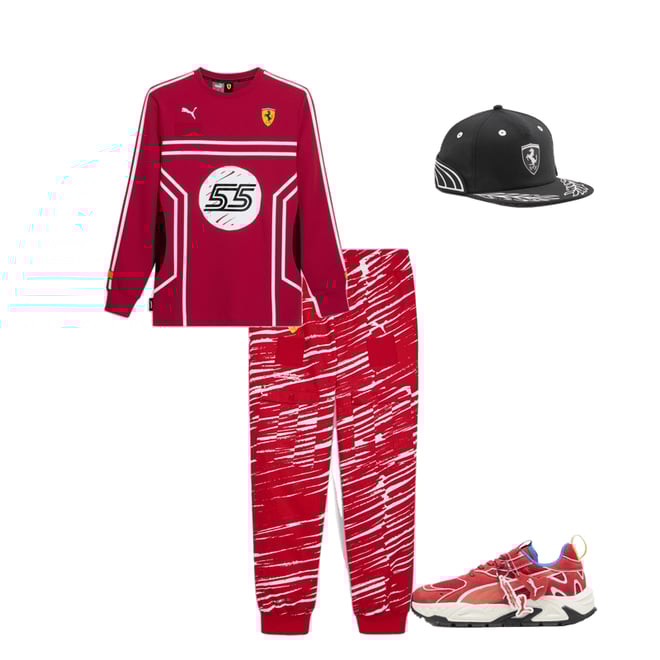 SCUDERIA FERRARI x JOSHUA VIDES Flat Brim Cap | PUMA