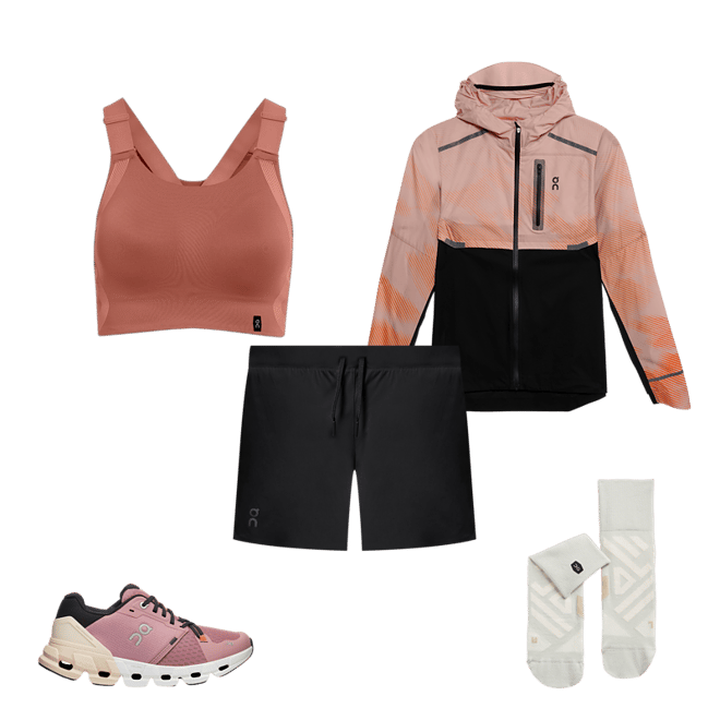 Women's Performance Flex Bra | Orange & Red | On United States