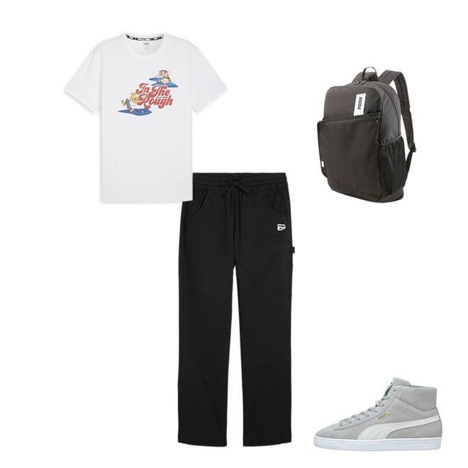 DOWNTOWN Men's Double Knee Pants | PUMA