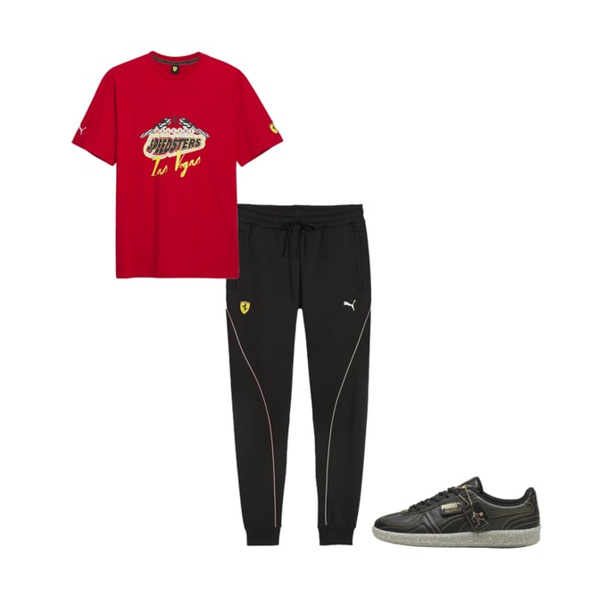 Scuderia Ferrari Race Garage Crews Las Vegas Men's Tee | PUMA