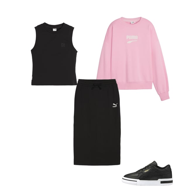 CLASSICS Women's Ribbed Midi Skirt | PUMA