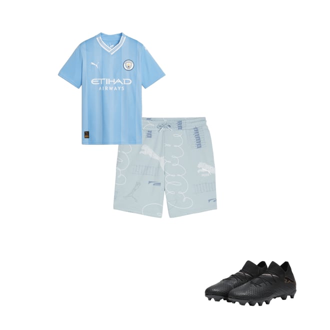 Manchester City 23/24 Big Kids' Replica Home Jersey | PUMA