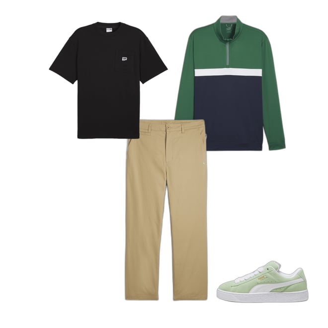 Pure Colorblock Men's Golf 1/4 Zip Pullover | PUMA