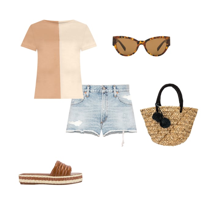 florabella Exumas Tote in Natural Multi | REVOLVE