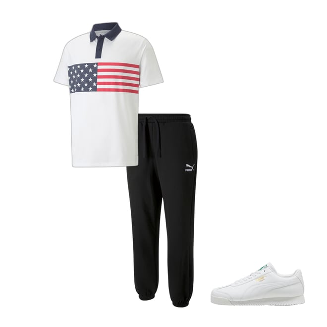 PUMA x VOLITION Flag Stripe Men's Golf Polo Shirt | PUMA