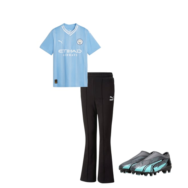 Manchester City 23/24 Big Kids' Replica Home Jersey | PUMA