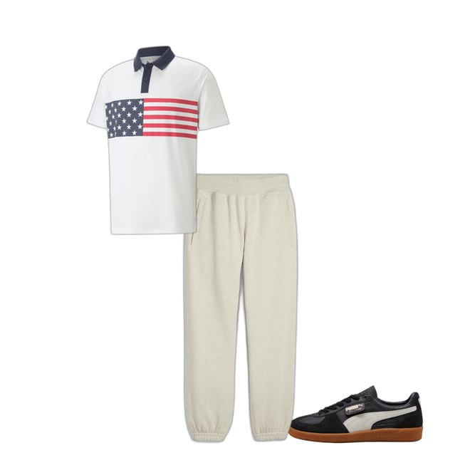 PUMA x VOLITION Flag Stripe Men's Golf Polo Shirt | PUMA