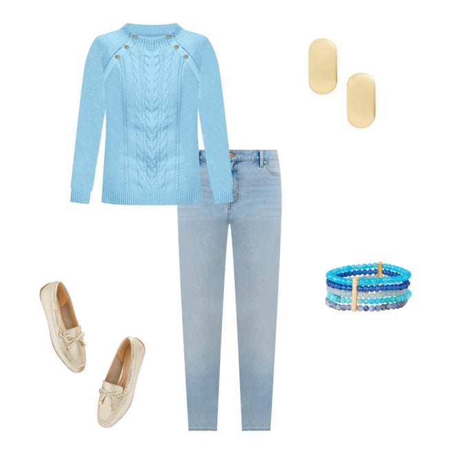 Blue Polyvore Outfits