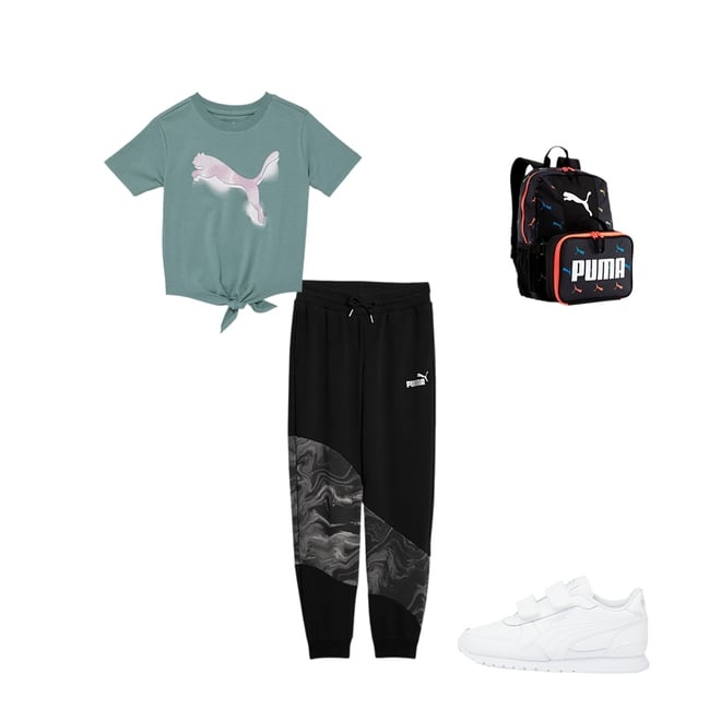 PUMA POWER MARBLEIZED Girls' Pants | PUMA