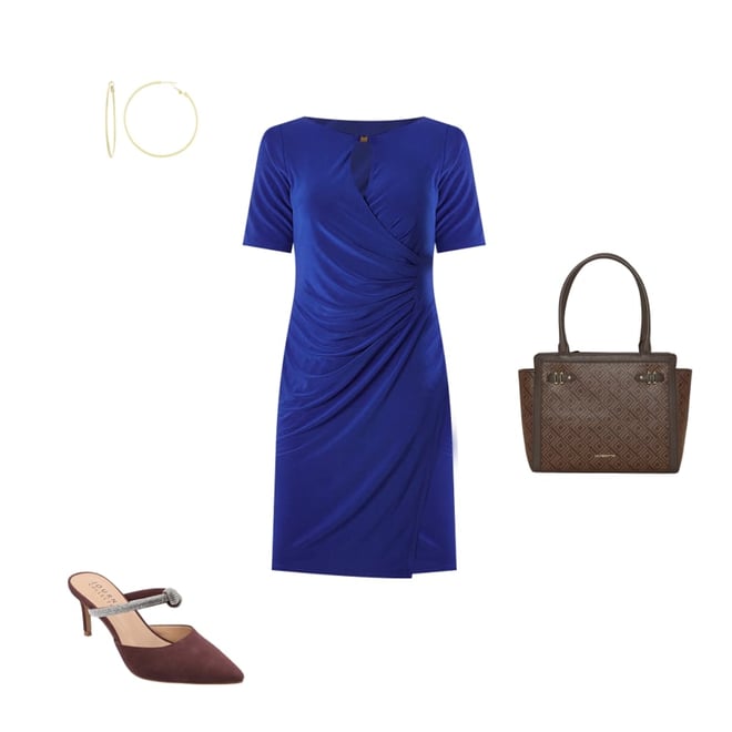 Black Label by Evan-Picone Short Sleeve Sheath Dress, Color: Royal Blue - JCPenney