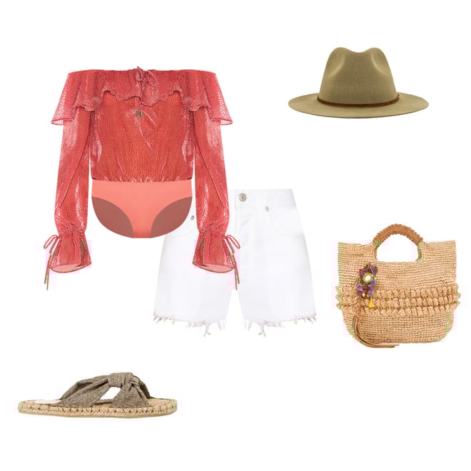 florabella Exumas Tote in Natural Multi | REVOLVE