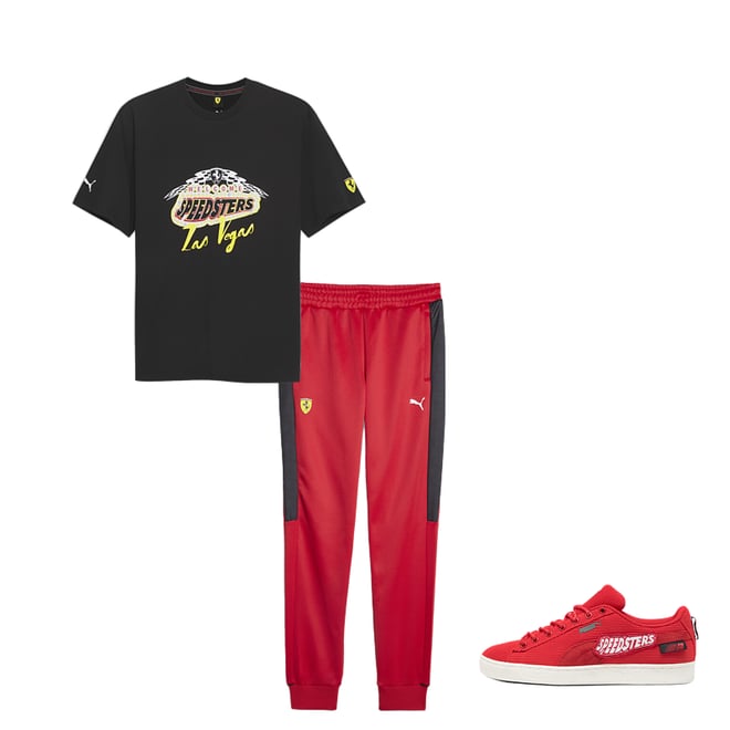 Scuderia Ferrari Race Garage Crews Las Vegas Men's Tee | PUMA