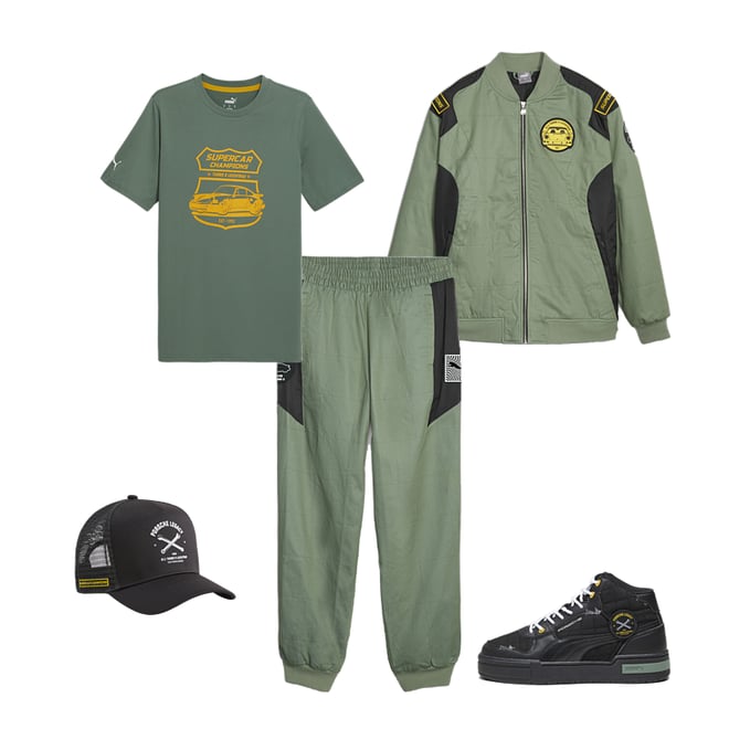 Porsche Legacy CA Pro Mid Garage Crews Men's Sneakers | PUMA