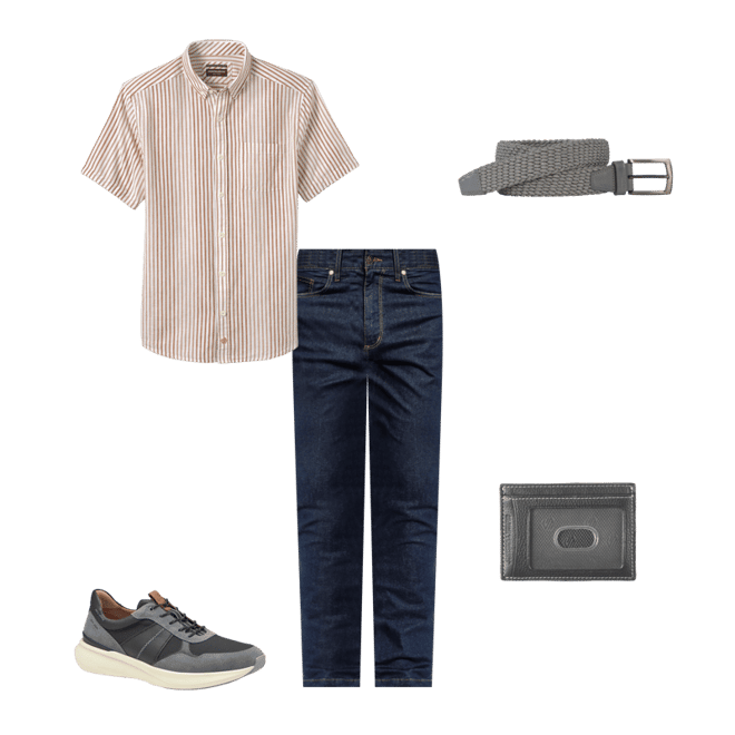 Men's XC+™ Declan Jogger in Gray Suede/Black Waterproof Full Grain