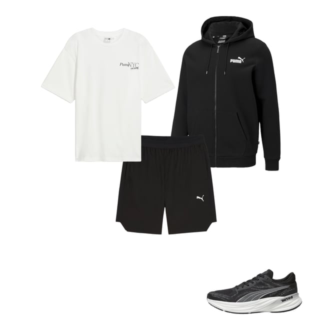 Essentials Full-Zip Logo Hoodie Men | PUMA