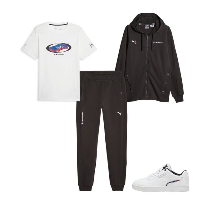 BMW M Motorsport Men's Hooded Sweat Jacket | PUMA