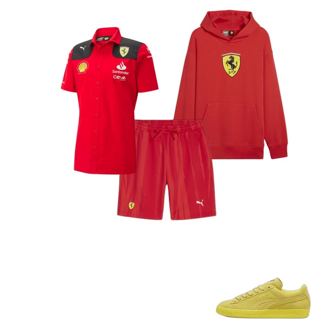 Scuderia Ferrari Race Men's AOP Shorts | PUMA