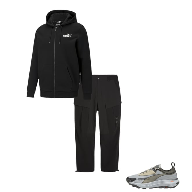 Essentials Full-Zip Logo Hoodie Men | PUMA