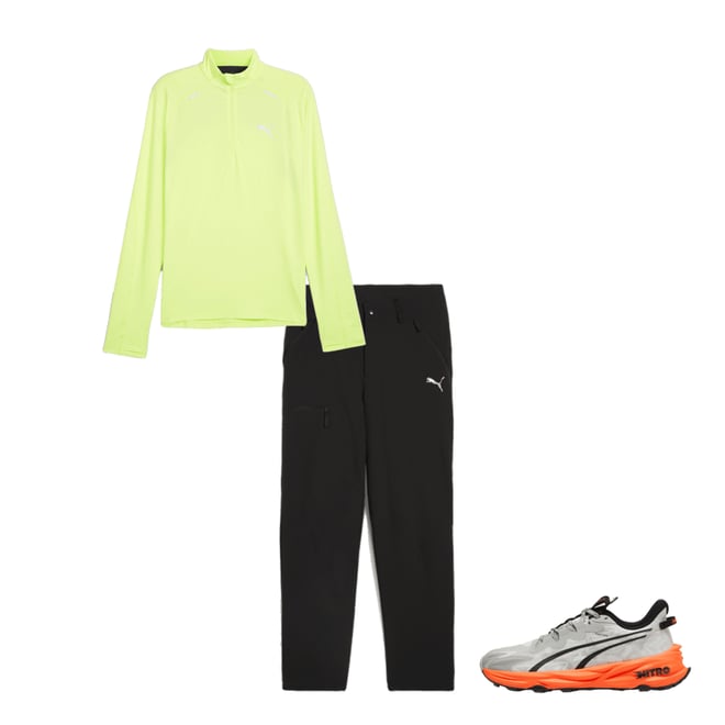 PUMA RUN CLOUDSPUN Men's Quarter-Zip Top | PUMA