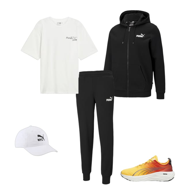 Essentials Full-Zip Logo Hoodie Men | PUMA