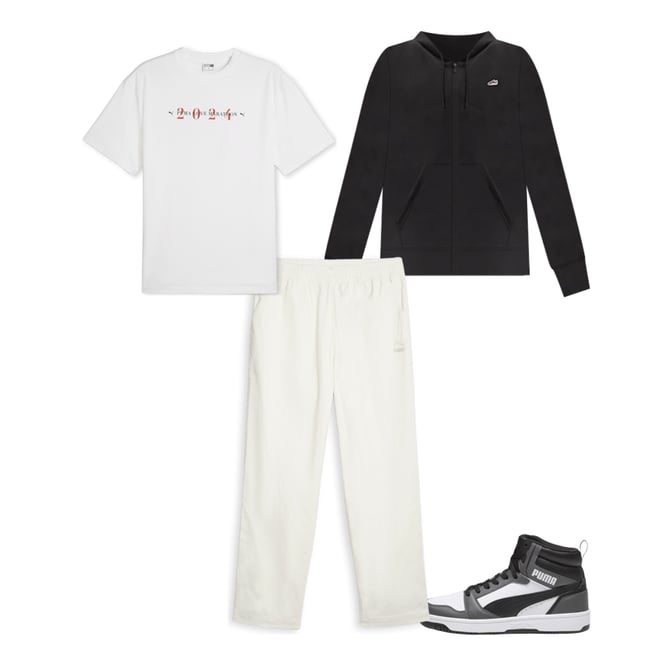 Suede Logo Men's Full-Zip Hoodie | PUMA