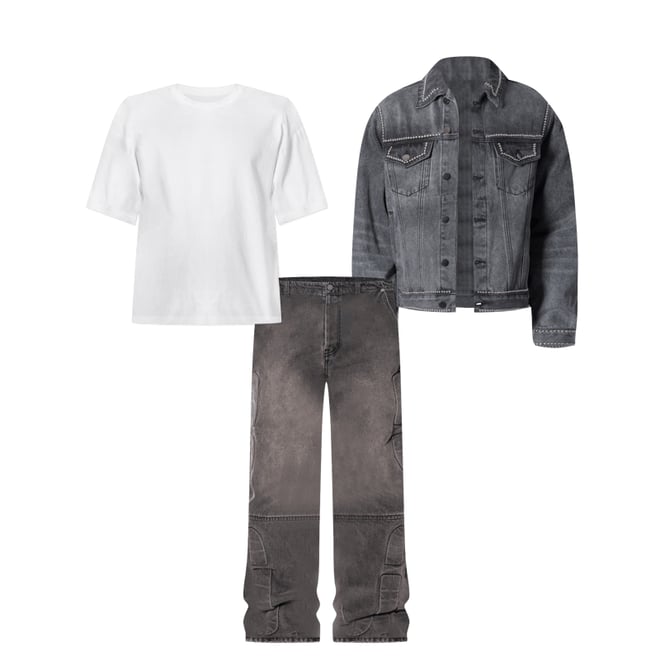 Ultra Baggy Moto Denim - Black | mnml | shop now Ultra Baggy Moto Denim - Black | mnml | shop now