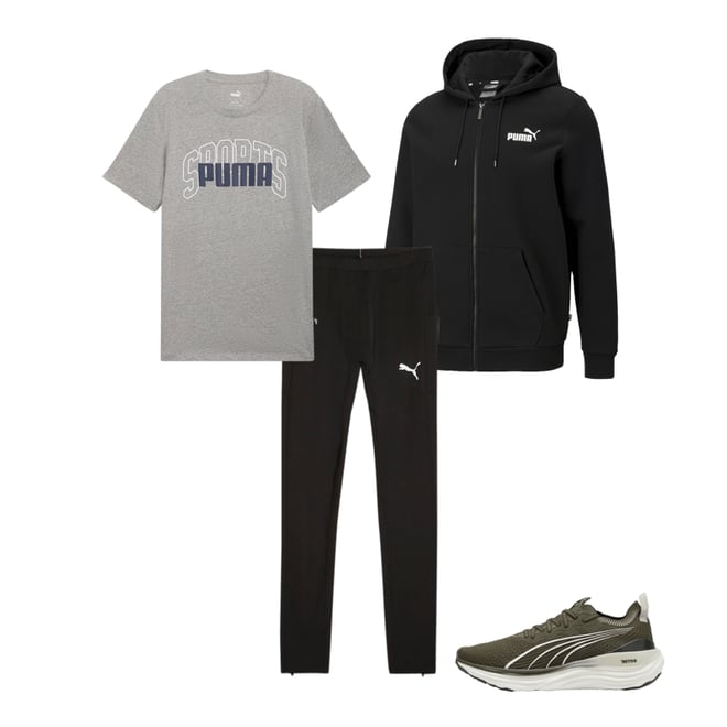 Essentials Full-Zip Logo Hoodie Men | PUMA