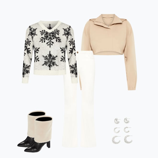 Hooded Zip-Up Cropped Jacket Hooded Zip-Up Cropped Jacket