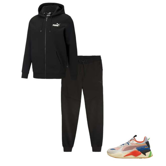 Essentials Full-Zip Logo Hoodie Men | PUMA