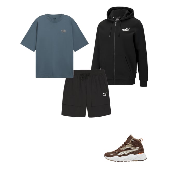 Essentials Full-Zip Logo Hoodie Men | PUMA