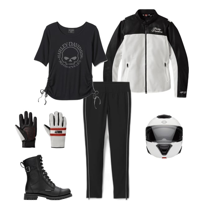 Women's Willie G Skull Tie Knit Top | Harley-Davidson USA Women's Willie G Skull Tie Knit Top | Harley-Davidson USA