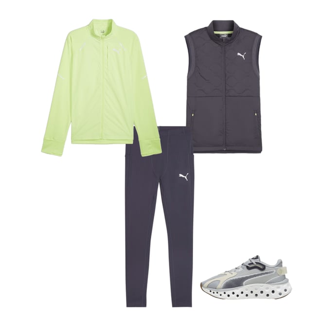 PUMA RUN Grid Fleece Jacket Men | PUMA