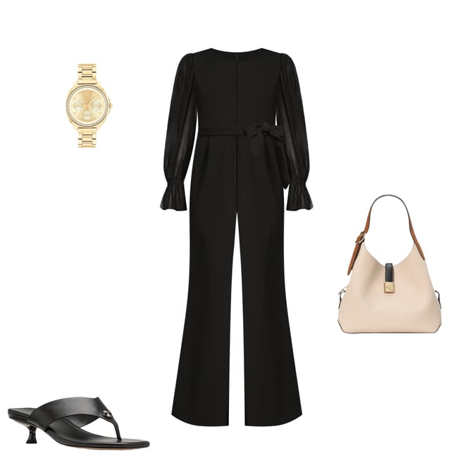 Calvin Klein Crew Neck Long Crinkle Chiffon Sleeve Scuba Calvin Klein Crew Neck Long Crinkle Chiffon Sleeve Scuba