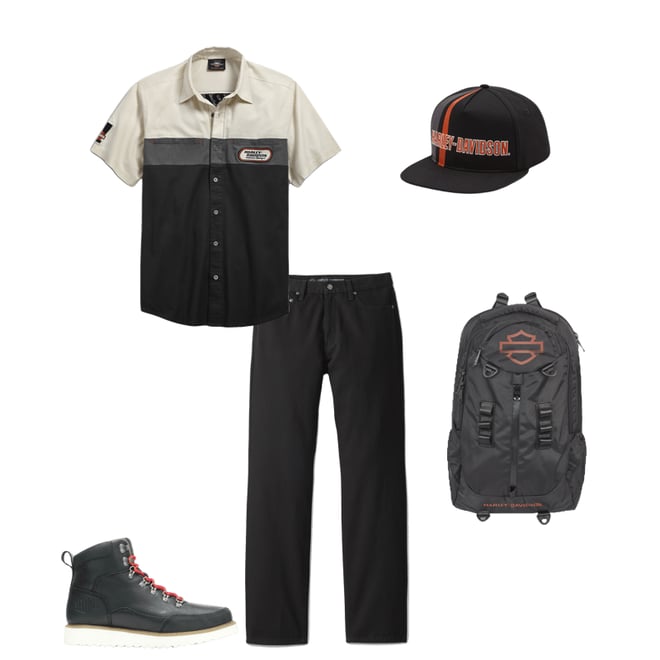 Oil Slick Backpack in Black | Harley-Davidson USA Oil Slick Backpack in Black | Harley-Davidson USA