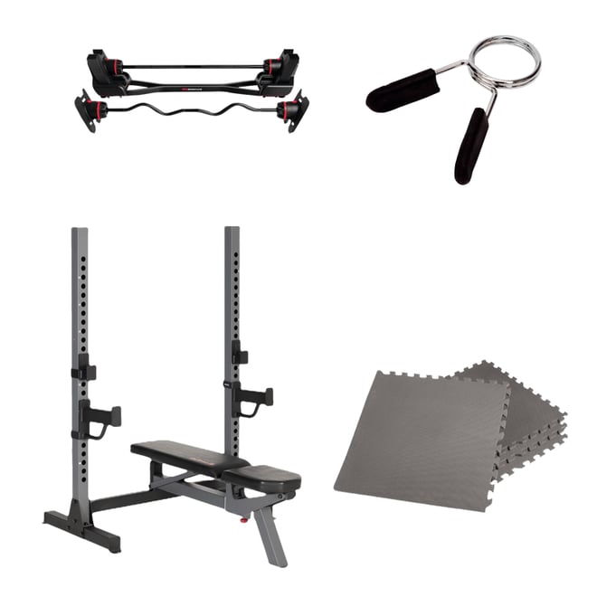 Bowflex SelectTech 2080 Barbell w/ Curl Bar | DICK'S Bowflex SelectTech 2080 Barbell w/ Curl Bar | DICK'S