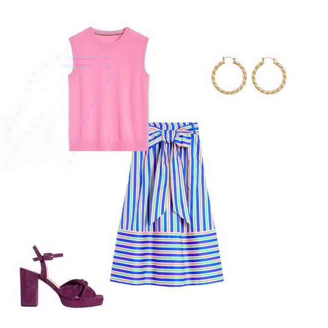 Eva Cashmere Vest-Meadowsweet Pink | Boden USA Eva Cashmere Vest-Meadowsweet Pink | Boden USA