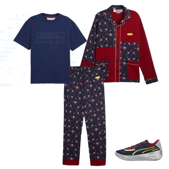 Camisa de pijama PUMA HOOPS x POLAR EXPRESS para hombre | PUMA