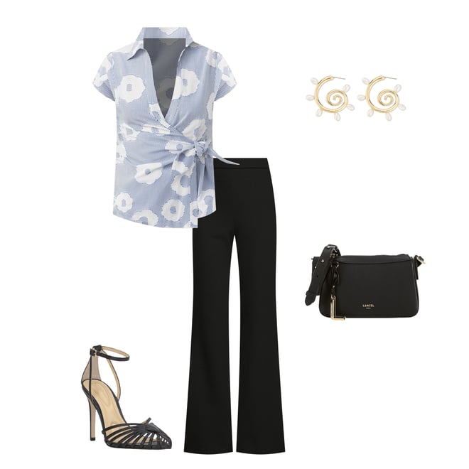 Trina Turk Chimayo High Waisted Side Zip Flared Hem Pants Trina Turk Chimayo High Waisted Side Zip Flared Hem Pants