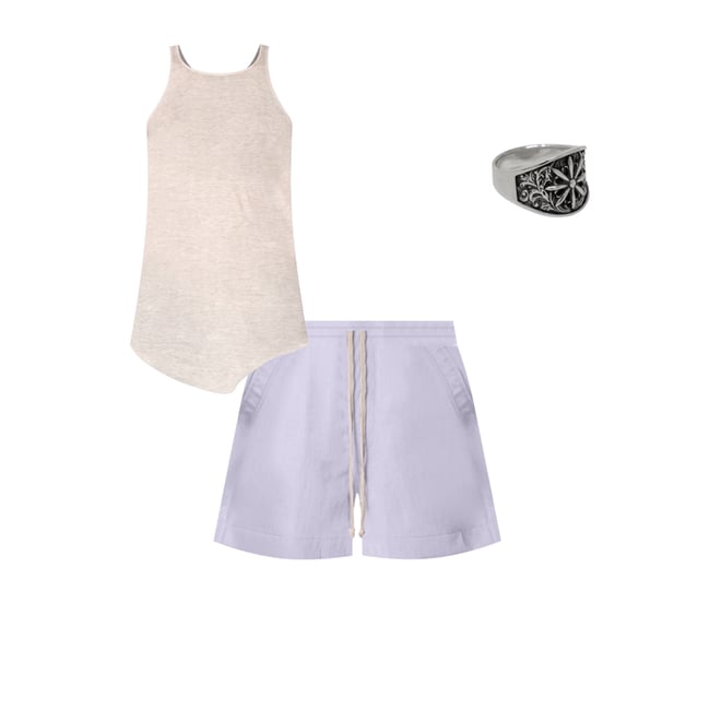 Sheer Knit Racer Tank - Grey | mnml | shop now Sheer Knit Racer Tank - Grey | mnml | shop now
