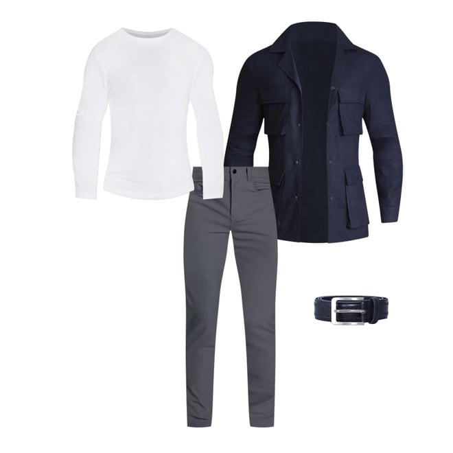 Athletic Fit Stretch Tech Chino - Charcoal Athletic Fit Stretch Tech Chino - Charcoal