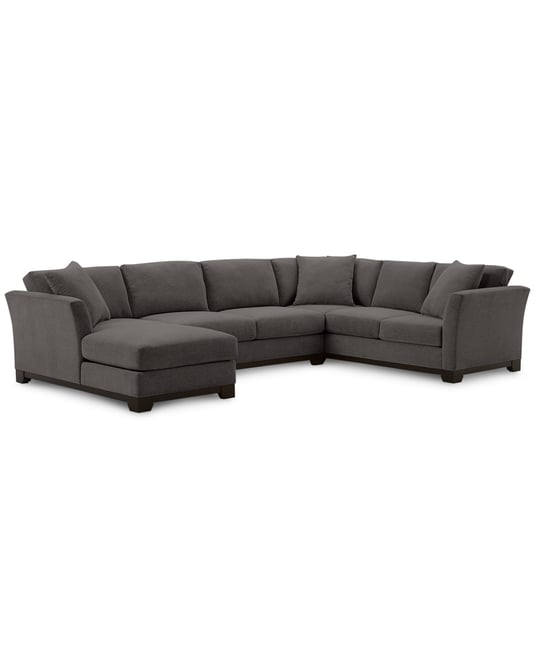 Furniture Elliot II 138 Fabric 3 Pc. Chaise Sectional Created for Macy s Macy s