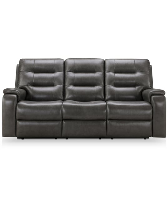 Top grain leather manual reclining sofa store