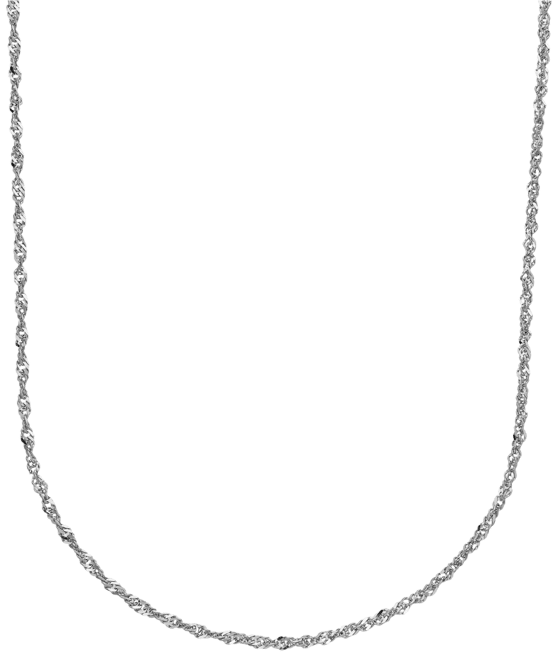 Italian Gold Perfectina 18 Chain Necklace 1 1 3mm in 14k White Gold Macy s