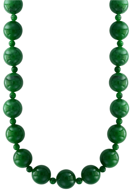 EFFY Dyed Green Jade 4 10mm Bead 20 Statement Necklace