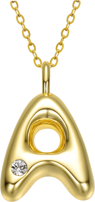 Cubic zirconia initial necklace store